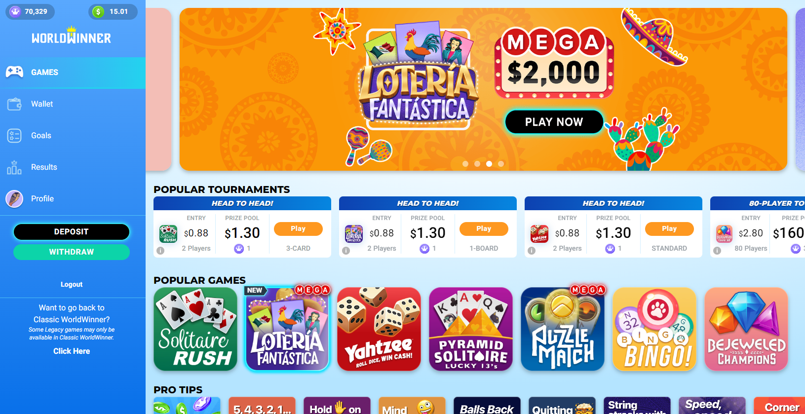 Play WorldWinner Anywhere! – WorldWinner