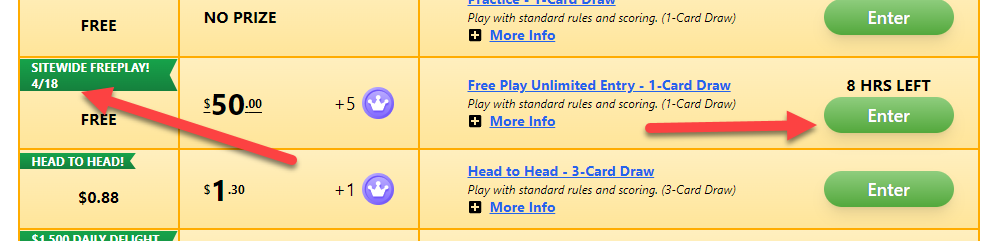 How To Access FreePlays (WorldWinner "Classic") – WorldWinner